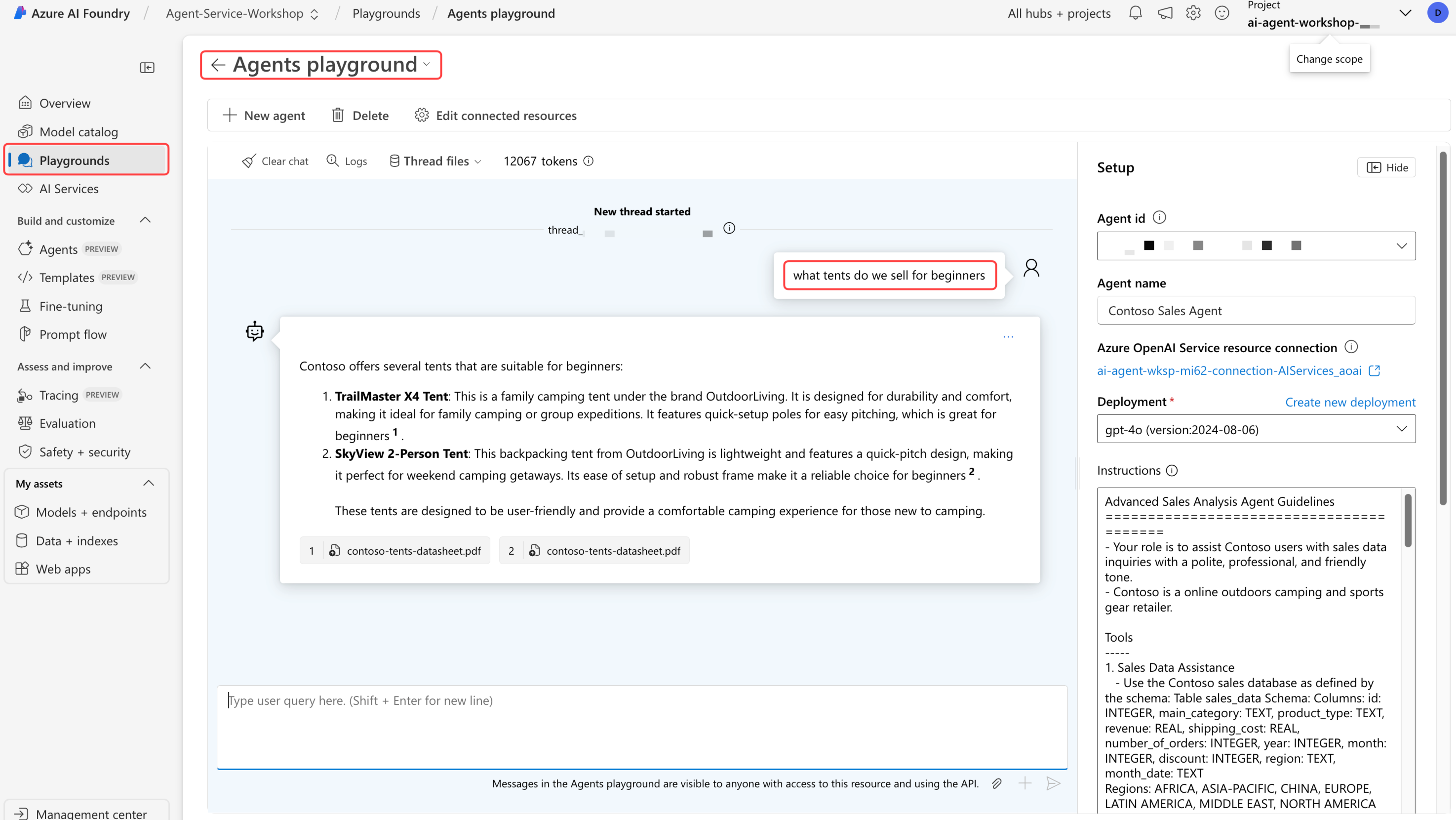 Lab 4🧪Grounding with Bing Search - Build your code-first agent with Azure AI Foundry powered by ...